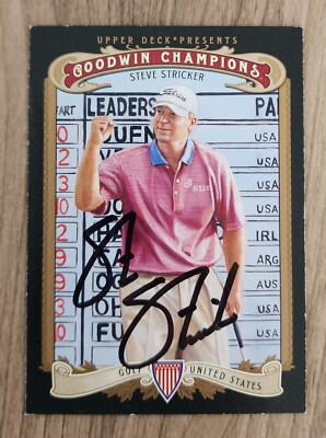 Steve Strickler Signed 2012 Goodwin Champions Card #60 Golf PGA Auto ...