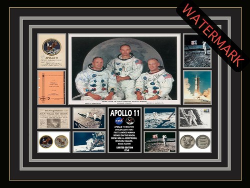 APOLLO 11 - NEIL ARMSTRONG - ALDRIN -LIMITED EDITION SIGNED & FRAMED ...