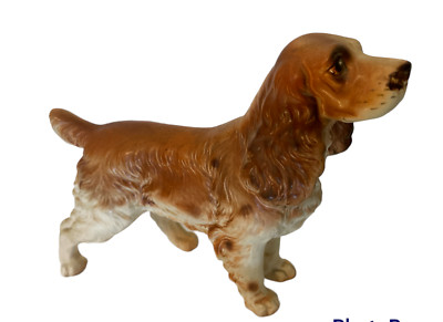 CUTE Vintage English Springer Spaniel Dog Figure - ceramic/pottery - 5 ...