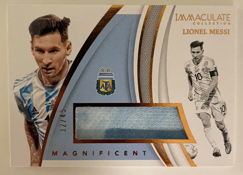 2020-21 Immaculate Collection Soccer Lionel Messi Patch Mem /49 ...