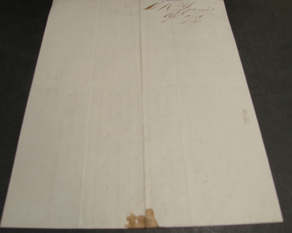 ANTIQUE 1859 LETTER W R LOOMIS HARTFORD CONNECTICUT WHEELWRIGHT | eBay