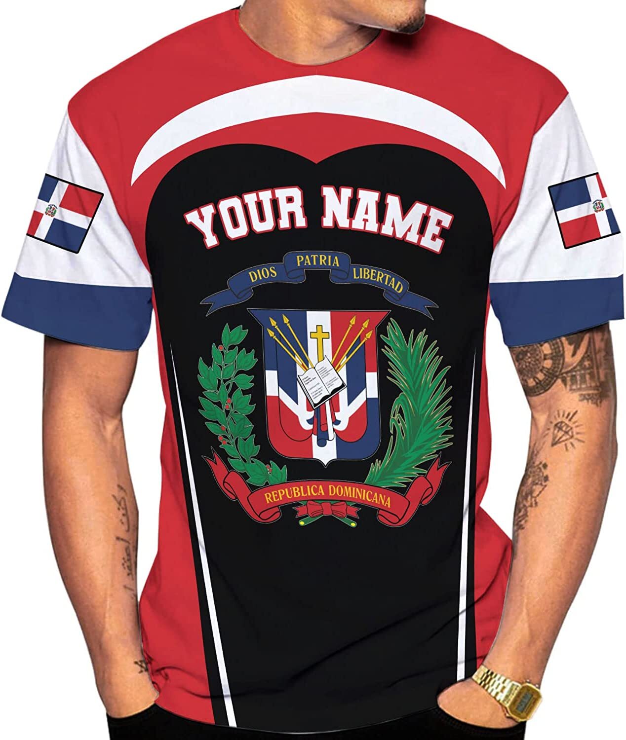 Personalized Dominican Republic Shirts 3D, Republica Dominicana Tshirt ...