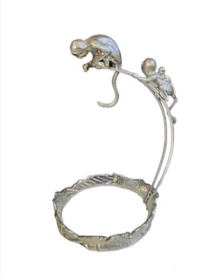 Arthur Court Aluminum Banana Hanger Leaf Monkey without the Bowl | eBay