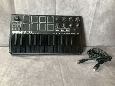 Akai Professional MPK Mini 25-Key / 8-Knob MIDI Keyboard, White.(With ...