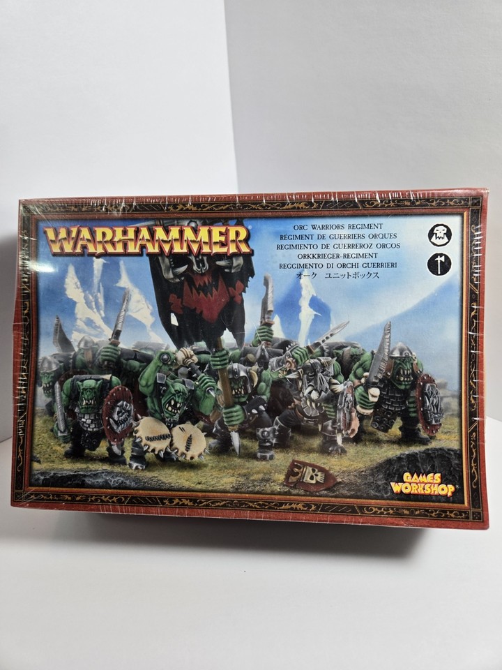 Warhammer Orc Warriors Regiment Games Workshop OOP New Factory Sealed ...