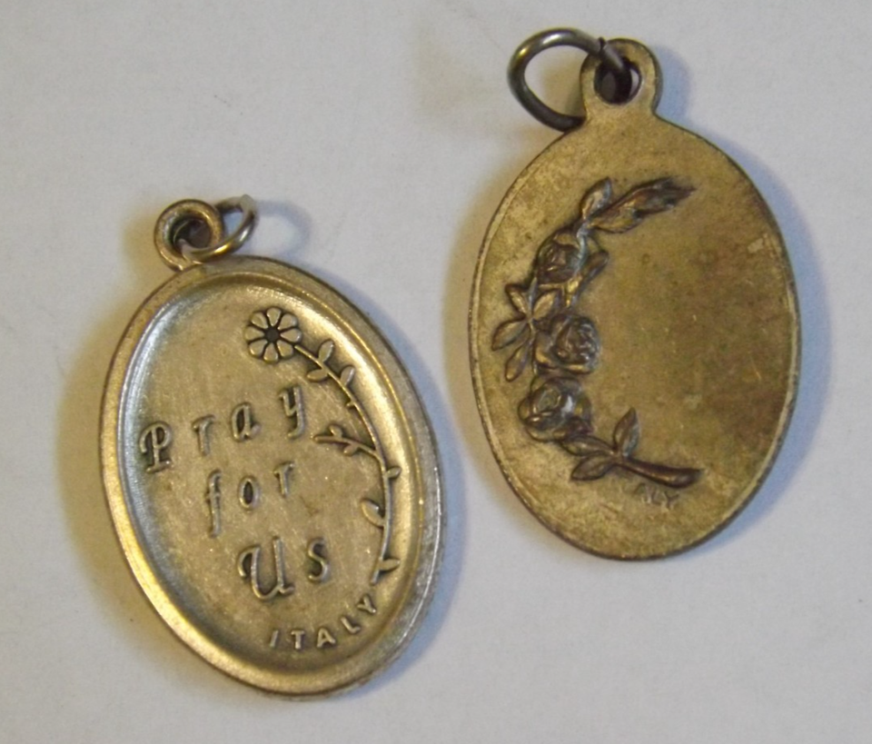 Religious medal lot Saint Anthony Holy Spirit St Rocco Roch Patron dogs ...