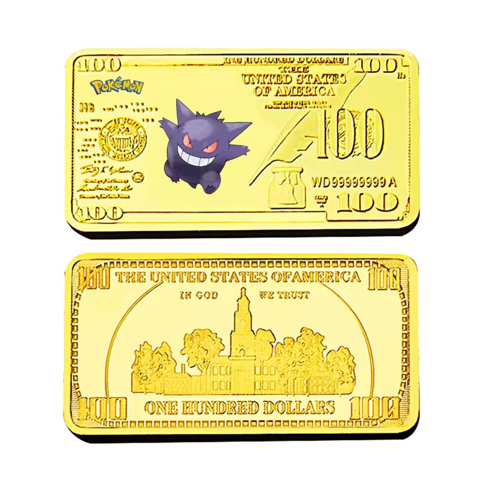 Pokemon Cards and 7pc. Collectible Gold-Plated Bars - Guaranteed ...
