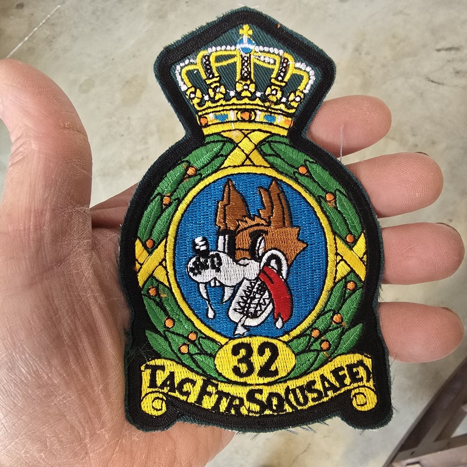 32nd Tactical Fighter Squadron USAFE "Wolfhounds" & Pilot Name Patch ...