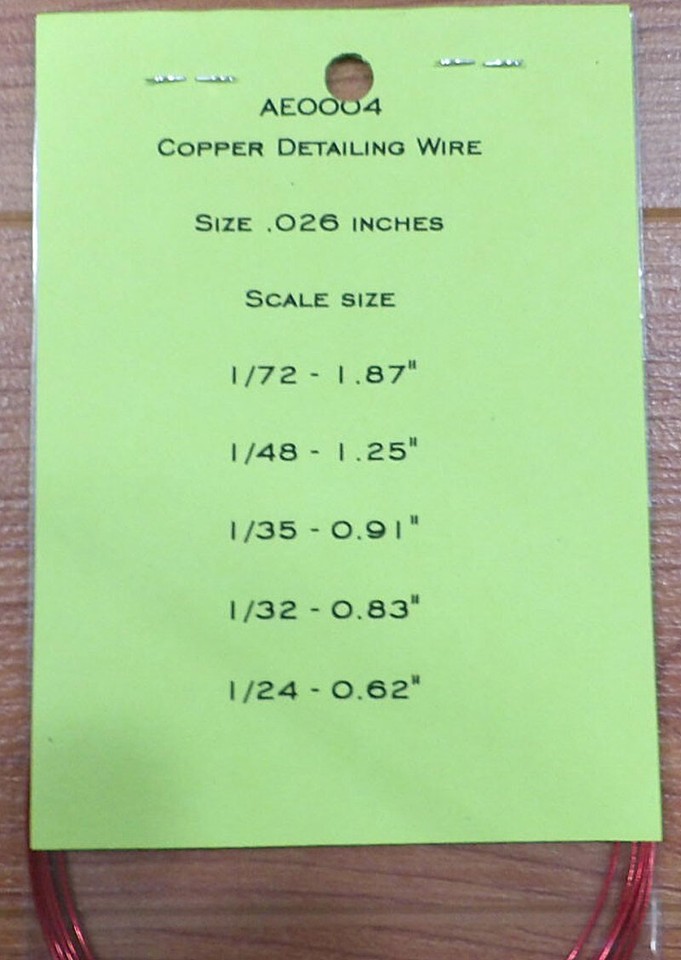 Copper Detailing Wire Hobby Sized 275 Packages .004"-.042" ONE PRICE ...
