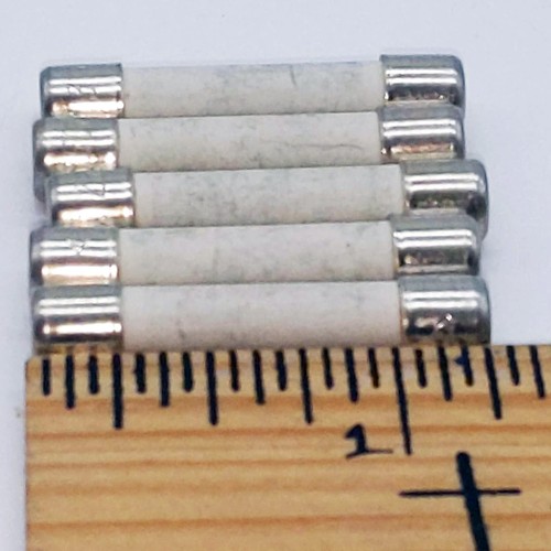 Littelfuse 7A 250V Fast Blow Ceramic Fuses, Quantity of 5, 1.25" Long ...