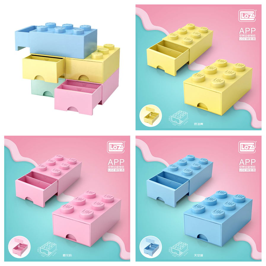 Pink And Blue Building Blocks