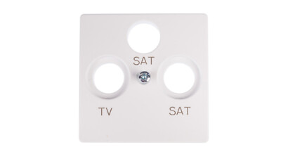 Kontakt-Simon Simon 82 RTV/SAT/SAT Antennensteckdosenabdeckung weiß ...