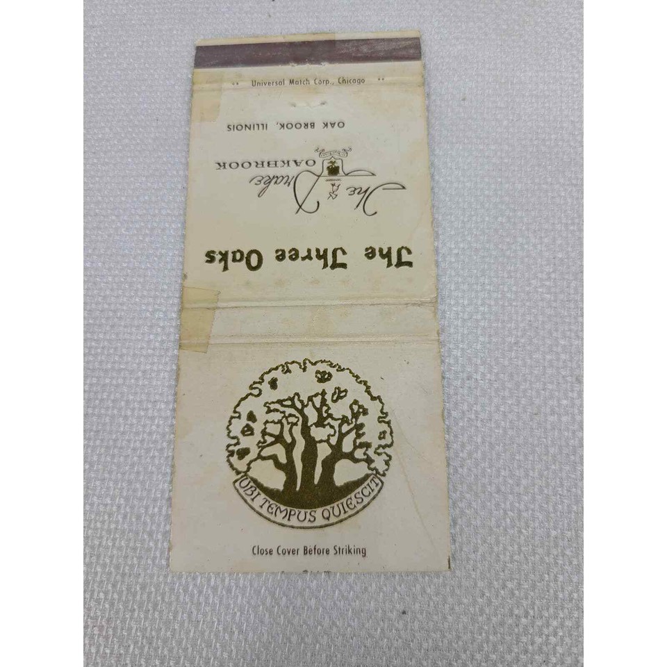 The Three Oaks The Drake Oakbrook ILL Matchbook Cover | eBay