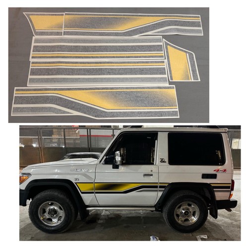 Toyota Land Cruisers 70 Series LC71 LC79 3DOOR Side Body Sticker/Decal ...
