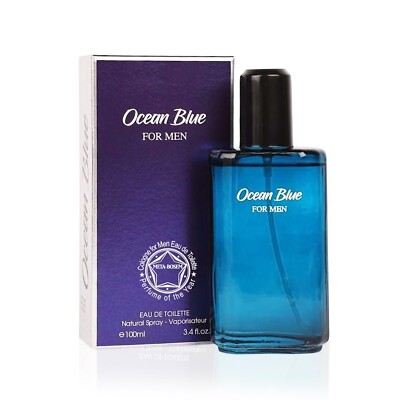 Ocean Blue for Men Cologne Marine Fragrance Eau de Toilette Natural ...