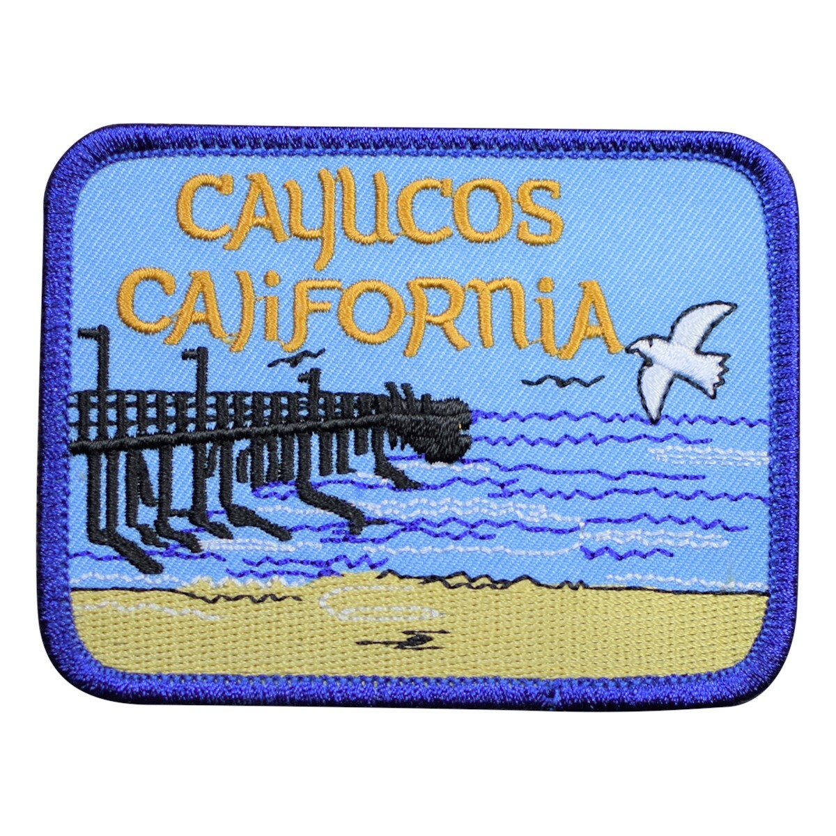 Cayucos Patch - California Beach, Central Coast SLO Badge 3-7/16" (Iron on) | eBay