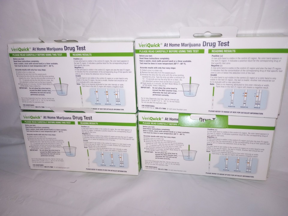 At Homemarijuana Drug Test Urine Kit Weed Pot Cannabis TCH Detector 4 ...