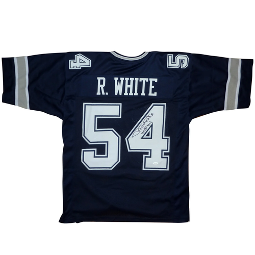 Randy White Autographed Dallas Cowboys (Blue #54) Custom Jersey w/ HOF ...