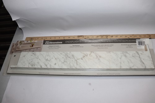VT Dimensions Formica Laminate Kitchen Countertop End Cap Off-White ...