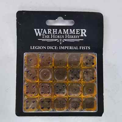 Games Workshop Warhammer The Horus Heresy Legion Dice Imperial Fists 20 ...