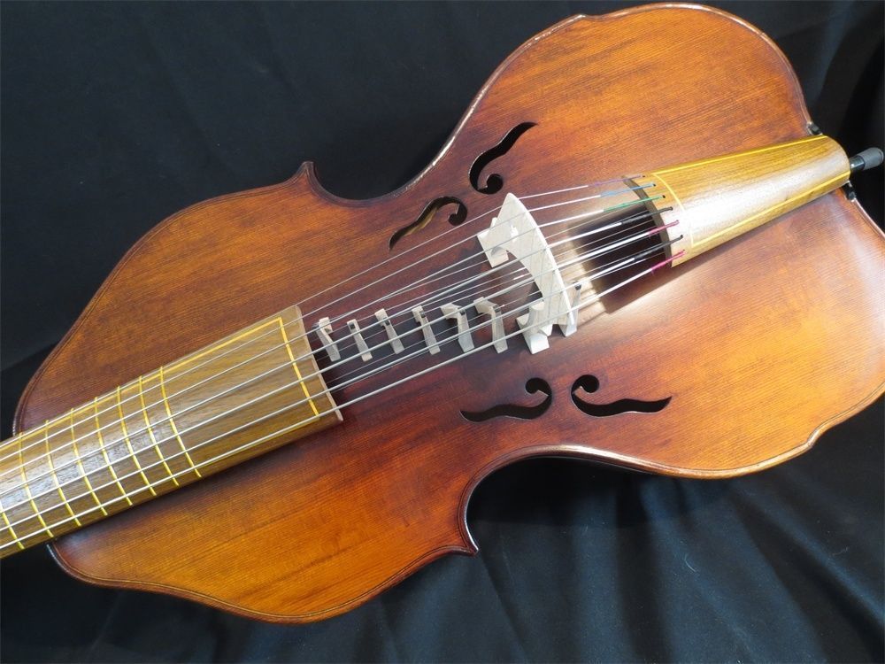 SONG Copy old install Frets 25 1/4" viola da gamba with (7 bridges) 14 ...