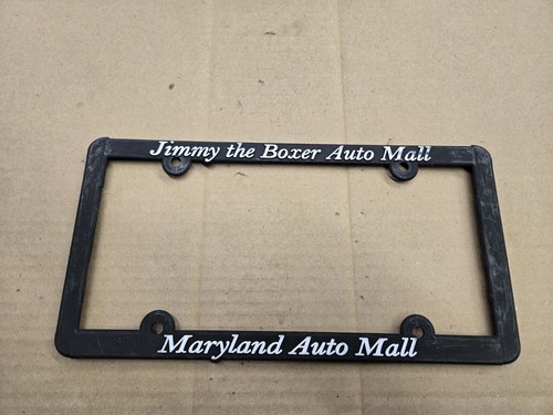 Jimmy The Boxer Auto Mall Nottingham MD Vintage License Plate Tag Frame ...