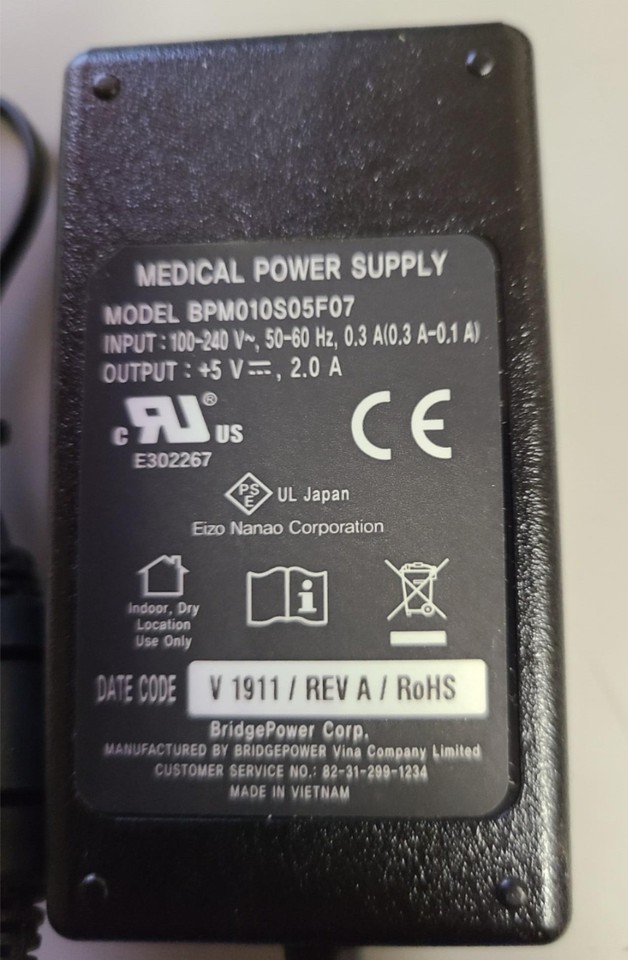 BridgePower Corp BPM010S05F07 Medical Power Supply | eBay