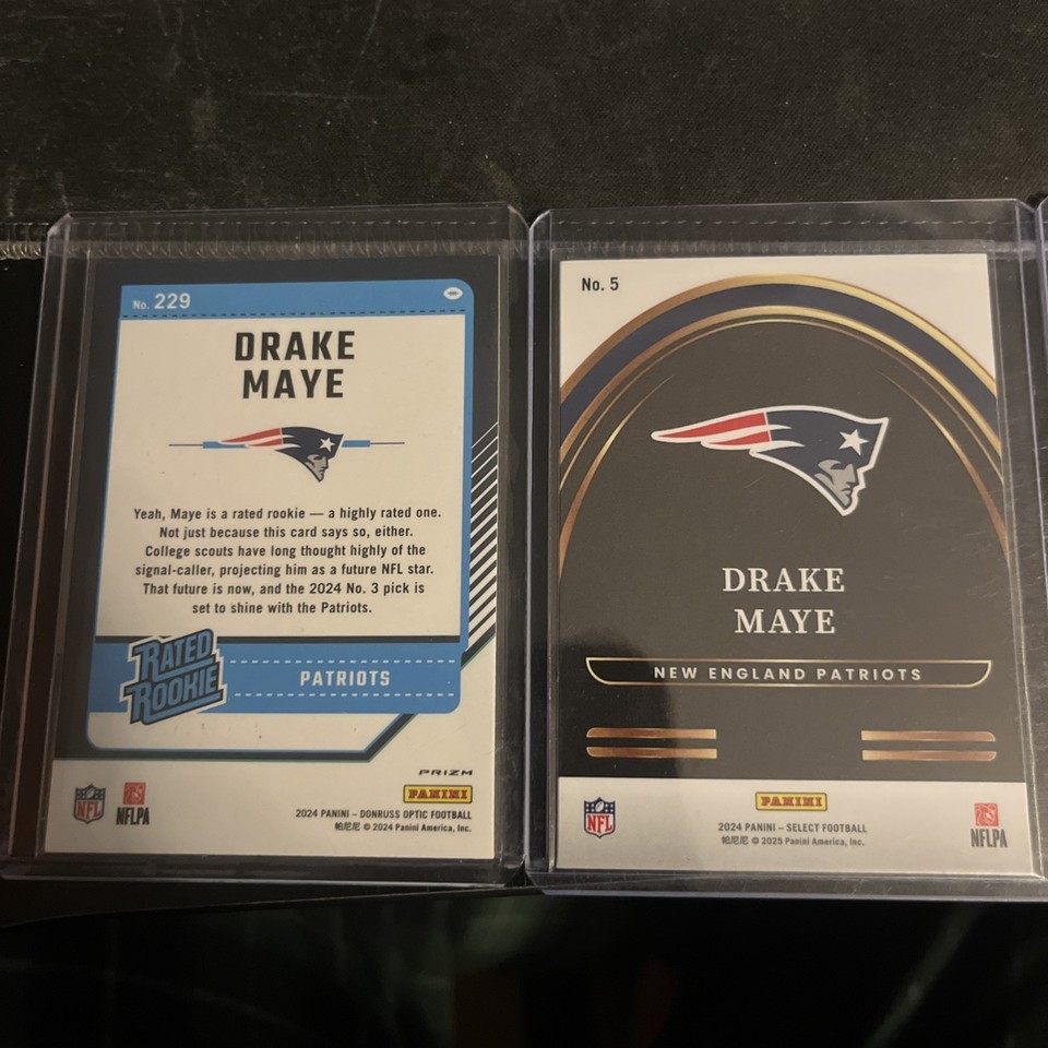 drake maye rookie lot blue hyper and base 4 card | eBay