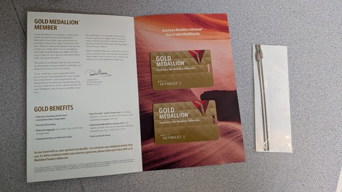 Delta Gold Medallion Bag Tags - 2 - New 2024 - Never Been Used | eBay