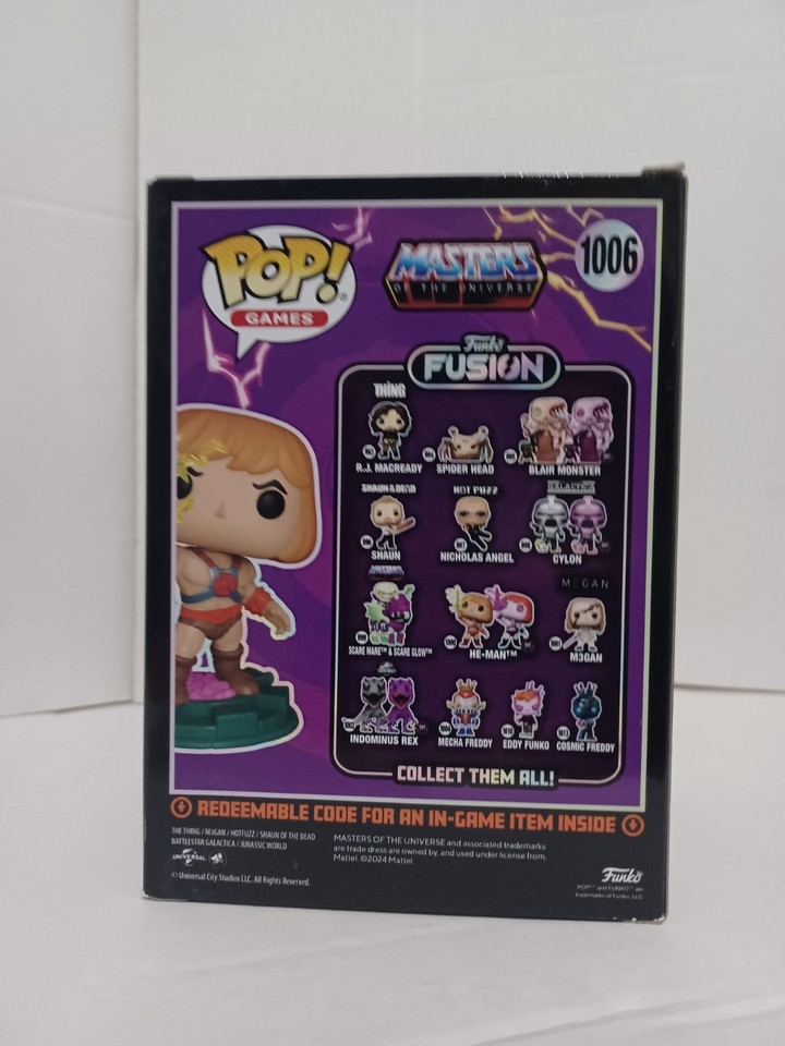 Funko Pop! Games Fusion: Masters Of The Universe: He-Man (Chase) Damage ...