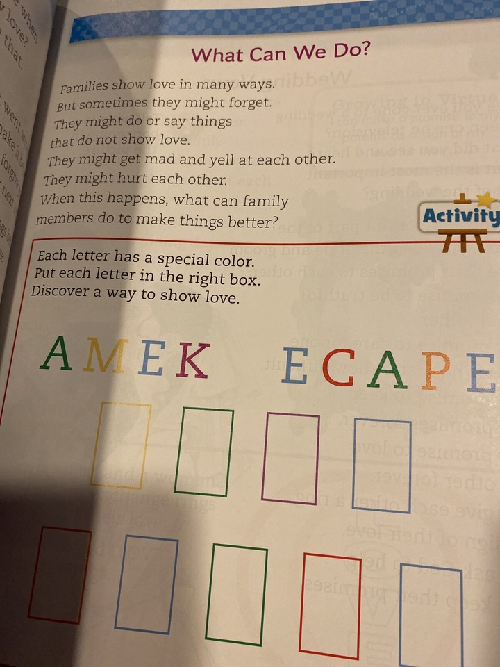 RCL BENZIGER FAMILY LIFE GRADE 2 PARENT CONNECTION (bc3) | eBay