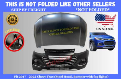 Fit 2017 2018 2019 2020 2021 2022 Chevy Trax Front Kit Bumper w/fog ...