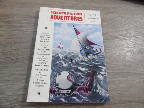 SCIENCE FICTION ADVENTURES #15 1960 RARE NOVA PUBLICATION UK PULP SF ...