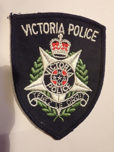 VICTORIA POLICE CLOTH PATCH BADGE c1980s EXCELLENT CONDITION & NEVER ...