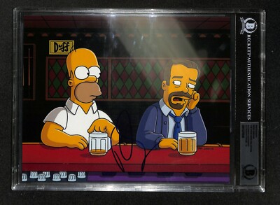 Ricky Gervais The Simpsons Signed 8x10 Photo Auto Grade 10 BAS (Grad ...