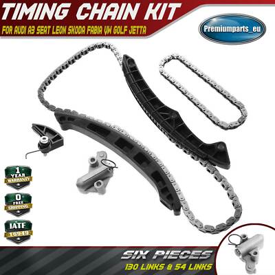 6x Timing Chain Kit for Audi A3 Seat Leon Skoda Fabia VW Golf Jetta ...