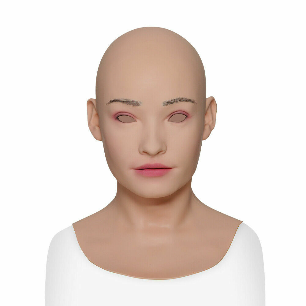 Dokier Realistic Silicone Female Face Mask Full Masks For Crossdresser ...