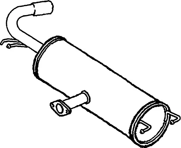 TOYOTA RAV 4 Mk II 1.8 (ZCA25, ZCA26) 2.0 2.0D 3/5 Door Exhaust Rear ...