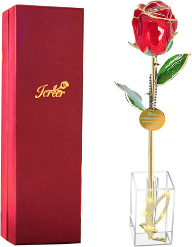 24K Gold Rose for Women,Gifts for Her,Romantic Gifts, Memorable Gifts ...
