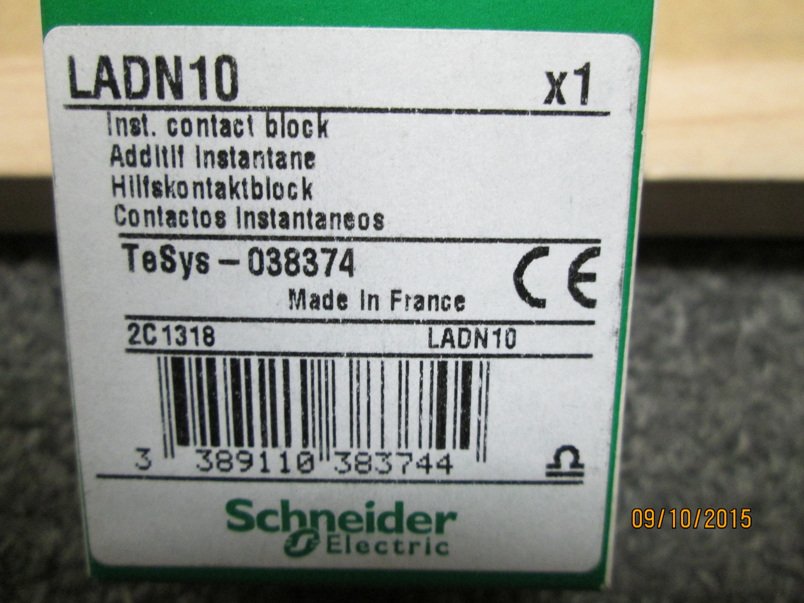 NEW TELEMECHANIQUE LADN10 N.O. AUX CONTACT BLOCK. | eBay