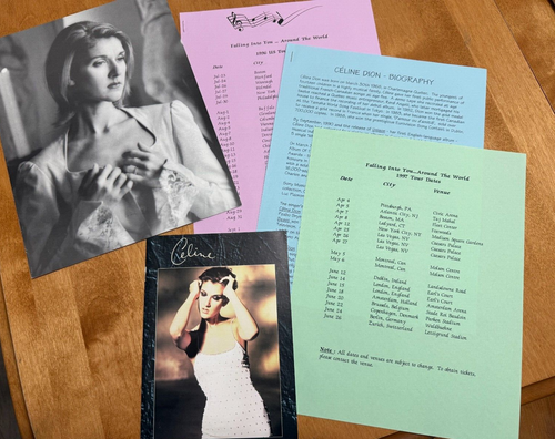 Celine Dion International Fan Club Newsletter 1997 Original + extras ...