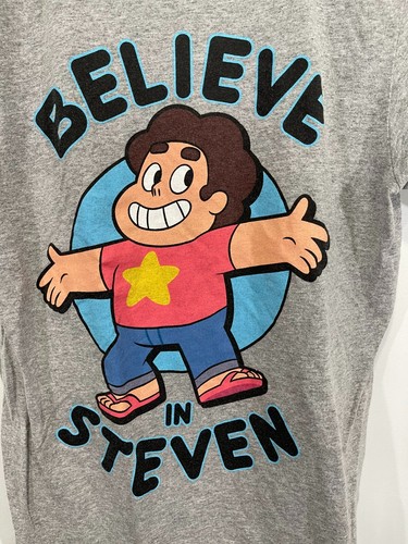 Cartoon Network Steven Universe T-Shirt Poly-Cotton Graphic Tees Gray ...