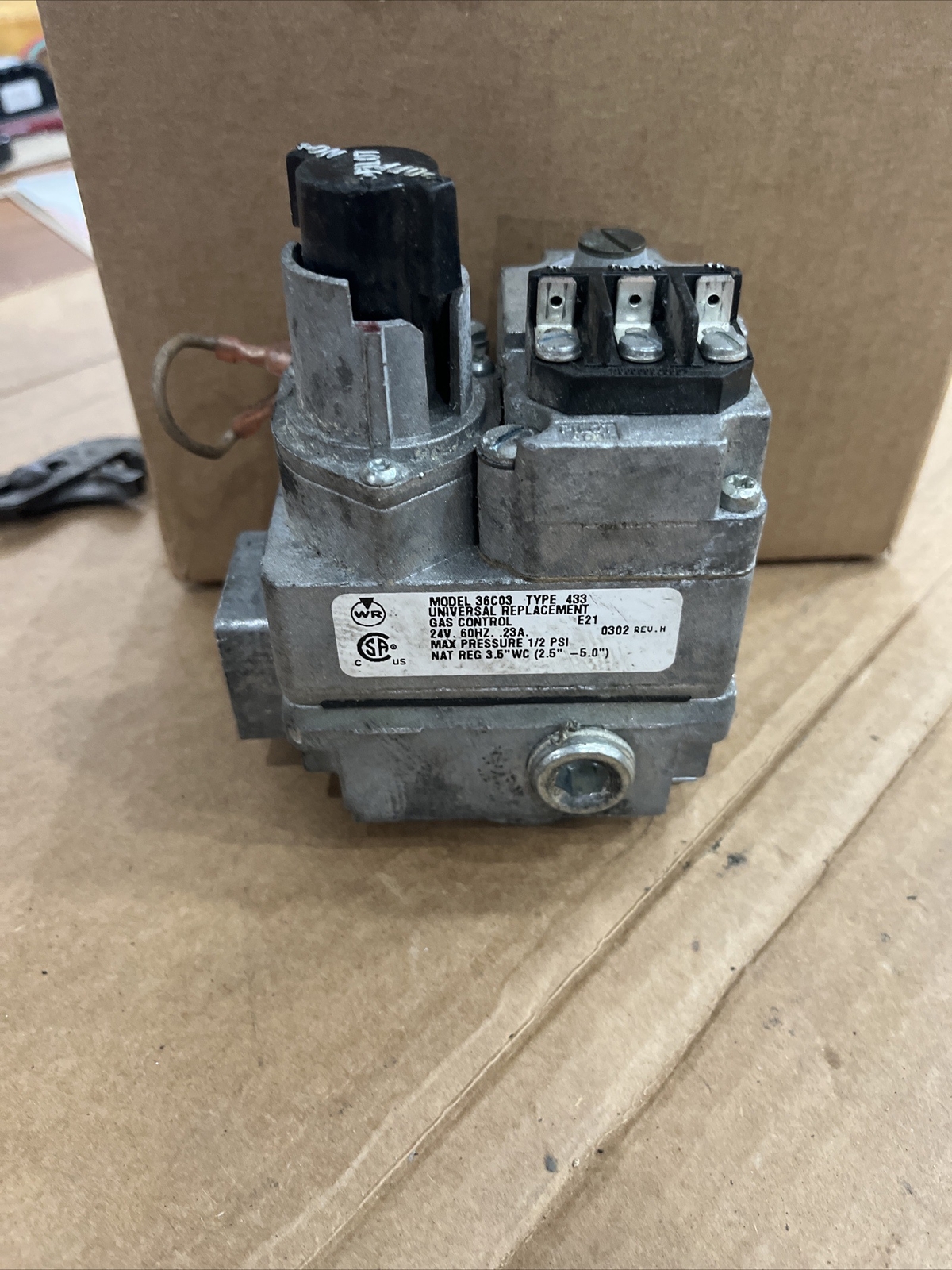 White Rodger 36C03 433 Gas Valve 36C03 Type 433 | eBay