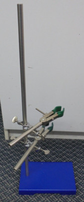Lab Support Stand with Clamps Base 8” X 5 1/4” X 1” Rod 25 1/4” X 1/2 ...