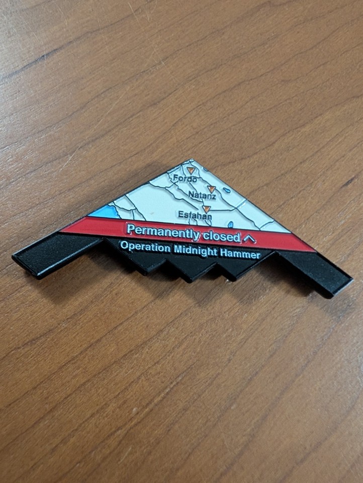 B-2 Bomber “Death Dorito” Challenge Coin – Operation Midnight Hammer ...