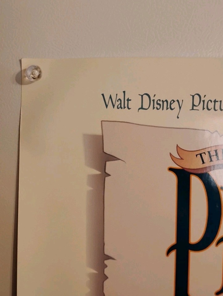 Vintage 1990 Disney's Prince & The Pauper Movie Poster 40x27 with ...