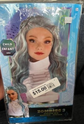 Disney Zombies 3 Addison Wig Girls Costume Dress-up | eBay