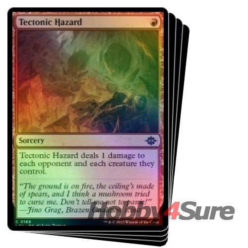 Foil Tectonic Hazard X4 M/NM Magic: The Gathering MTG The Lost Caverns ...