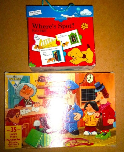 Childrens Jigsaw Puzzles Postman Pat 35 Large Piece + Where's Spot 10 ...
