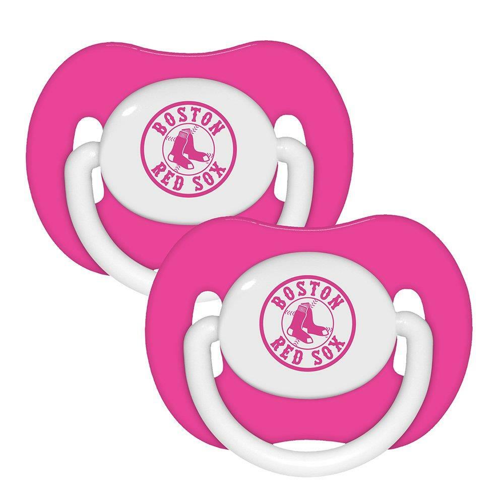 Boston Red Sox Pink Baby Pacifiers 2 Pack [NEW] MLB Infant Newborn ...